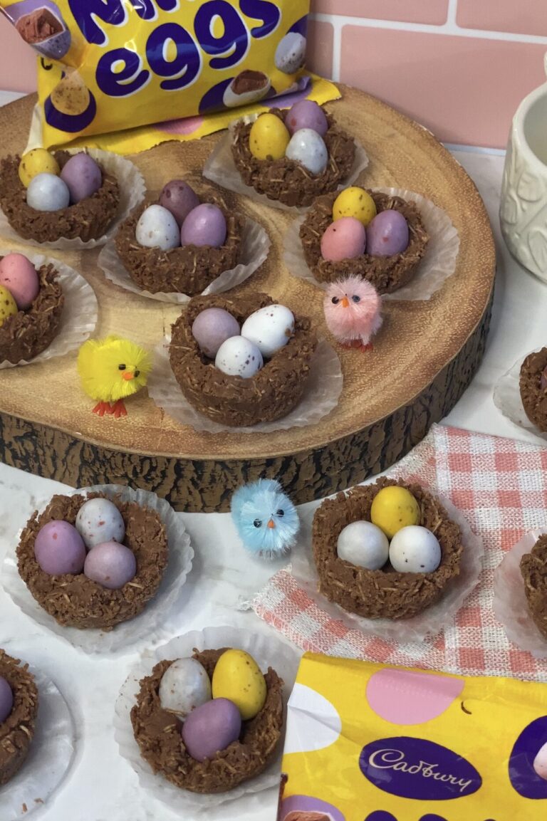 Chocolate Mini Egg Easter Nests - Sab's Bakes